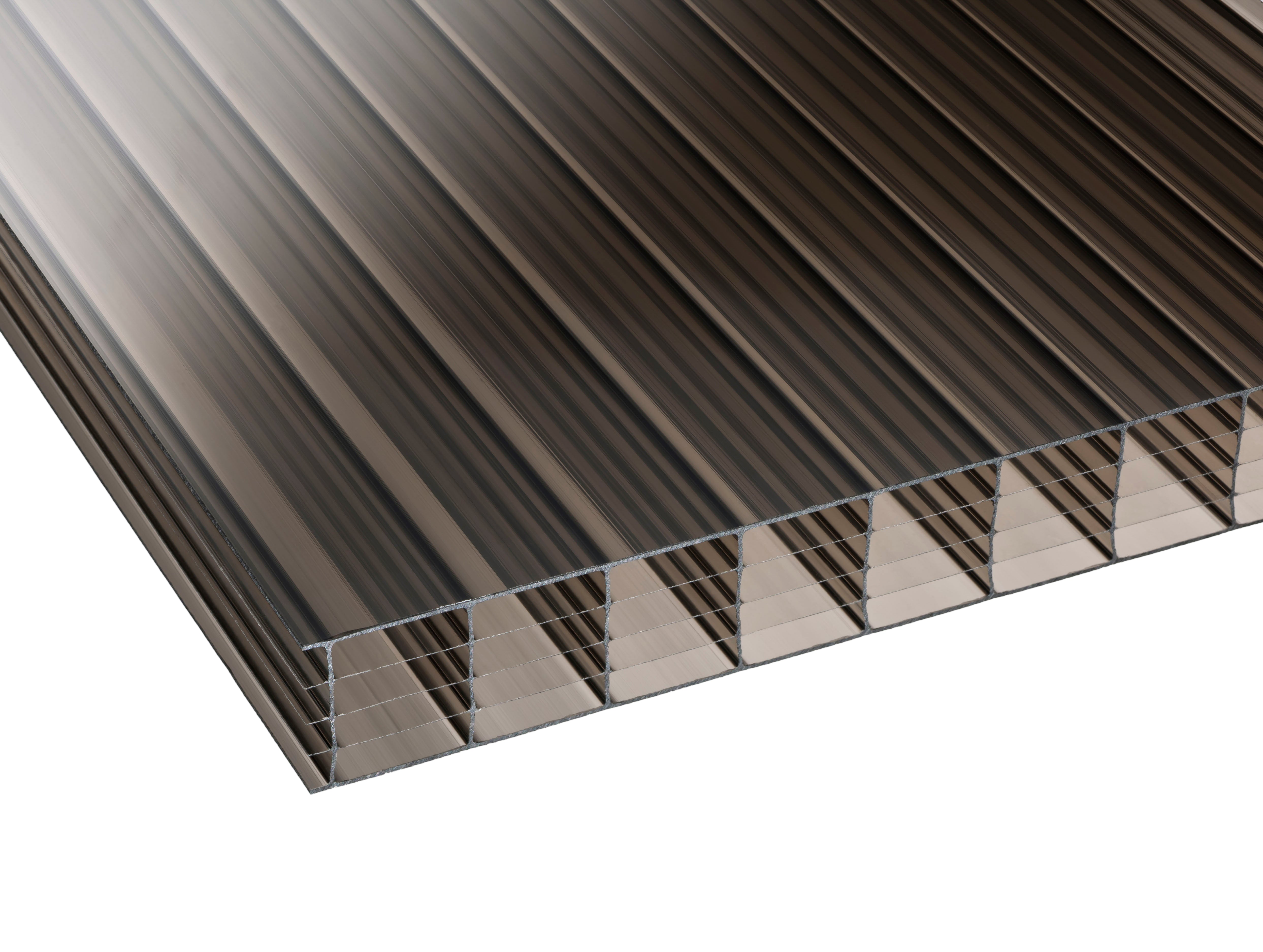 25mm Corotherm Multiwall Polycarbonate Roofing Sheet Bronze